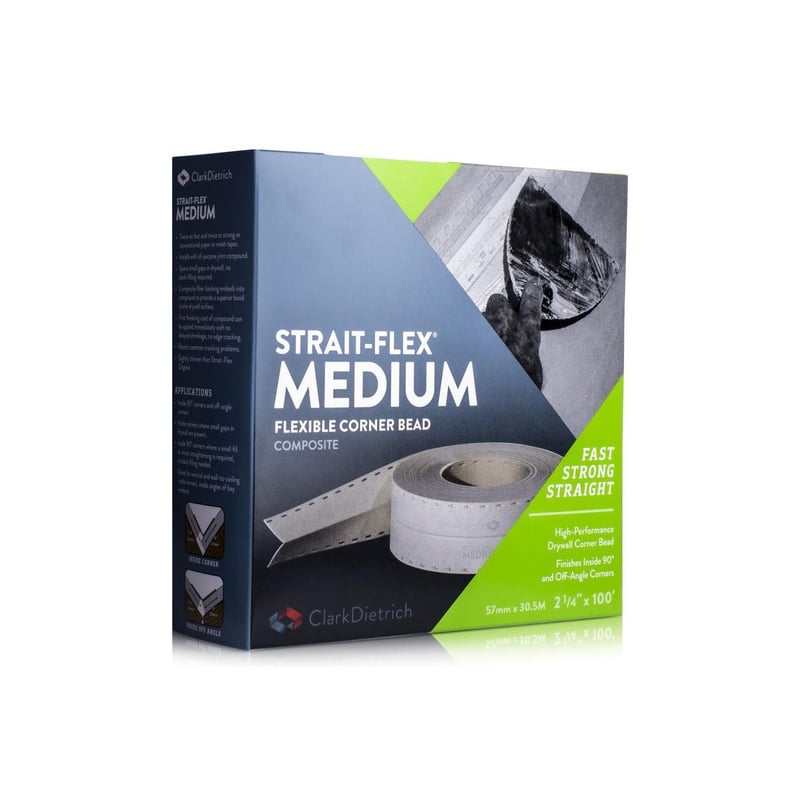 Cinta Esquinera Medium DryWall 15 Metros STRAIT FLEX | falabella.com