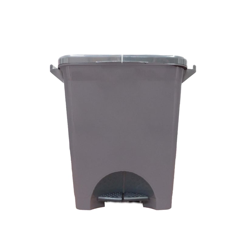 Caneca Plástica 40L Gris Con Pedal KLEINE WOLKE | falabella.com