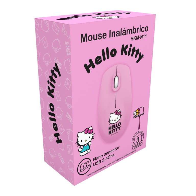 Mouse Hello Kitty Inalámbrico HKM-N11 HELLO KITTY | falabella.com