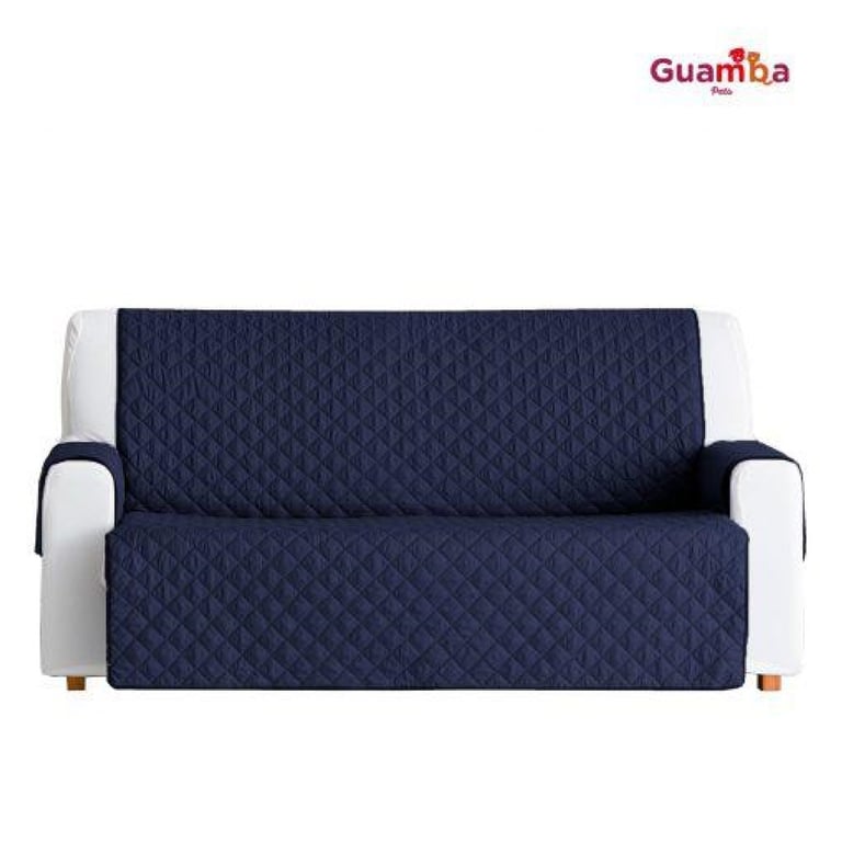 Protector Sofa 3 Puestos 180X180Cm Azul / Gris HOME COLLECTION ...