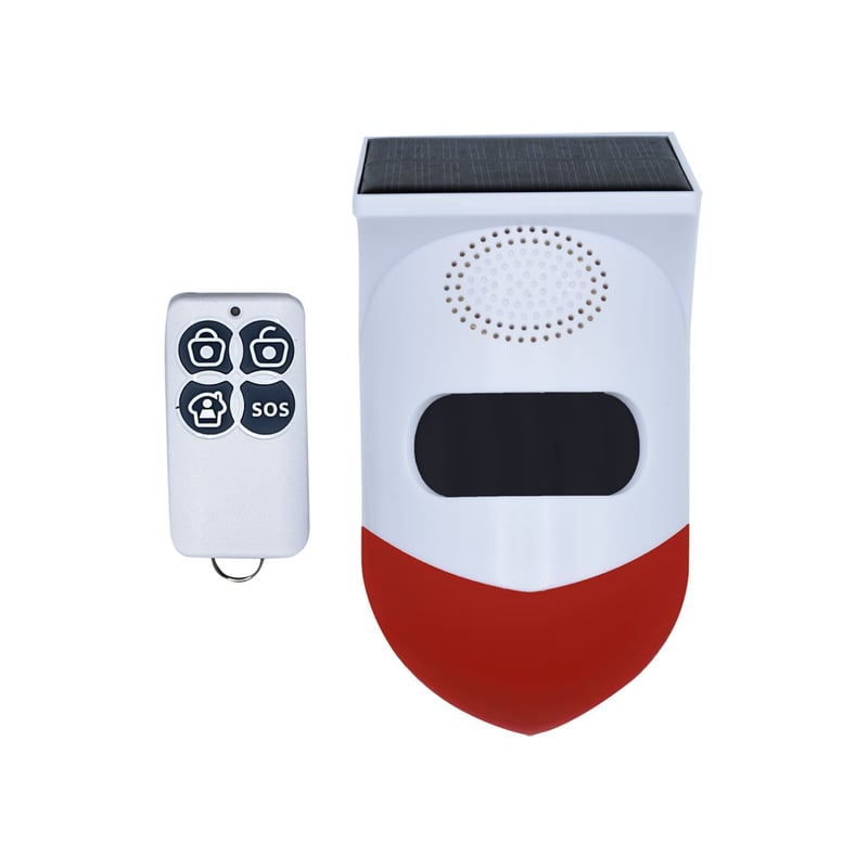 Alarma Solar Inteligente Con Sesnor De Movimiento Y Sirena De Luz Y ... Alarma Solar Inteligente Con Sesnor De Movimiento Y Sirena De Luz Y ...
