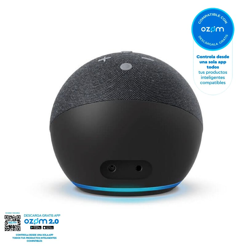 Amazon Echo 4Ta Grande Alexa Parlante Inteligente Negro AMAZON ...