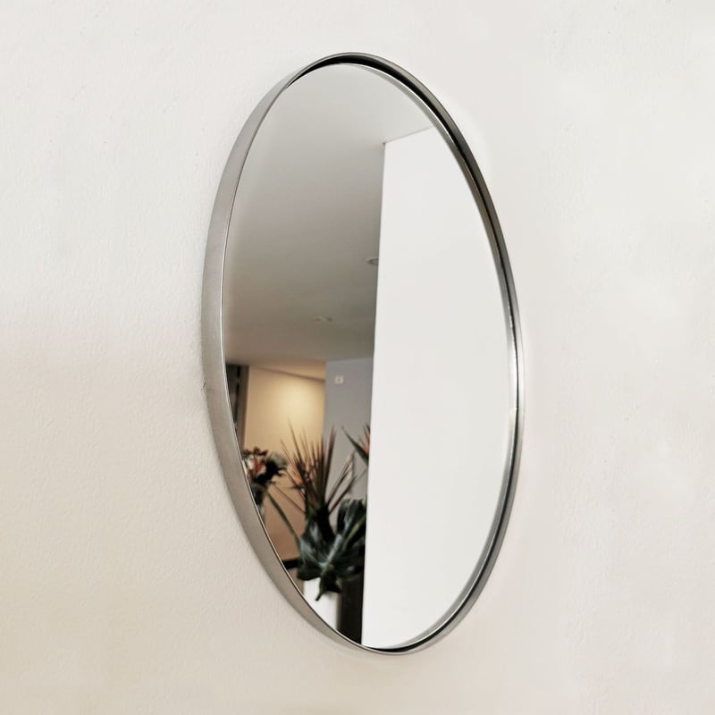 Espejo Circular Marco Metalico 100Cm Plateado GENERICO | falabella.com