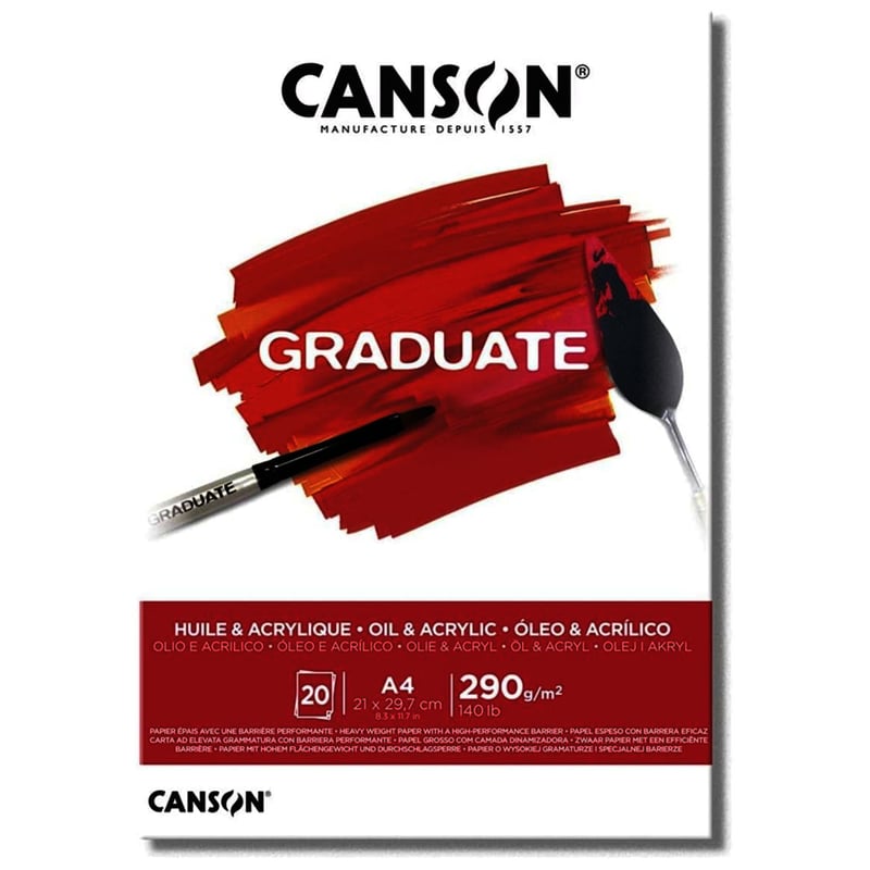 Bitacora Canson Grad. A4 290gr 20h C400110380 Oleo Acrili CANSON ...