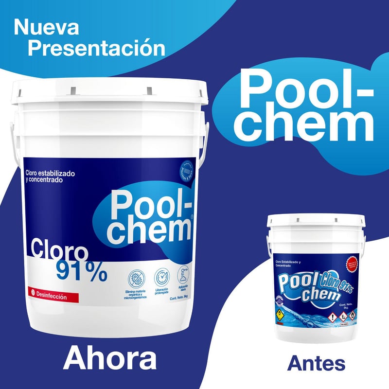 CLORO CONCRETO GRANL 90% 9 kg POOLCHEM POOLCHEM | falabella.com