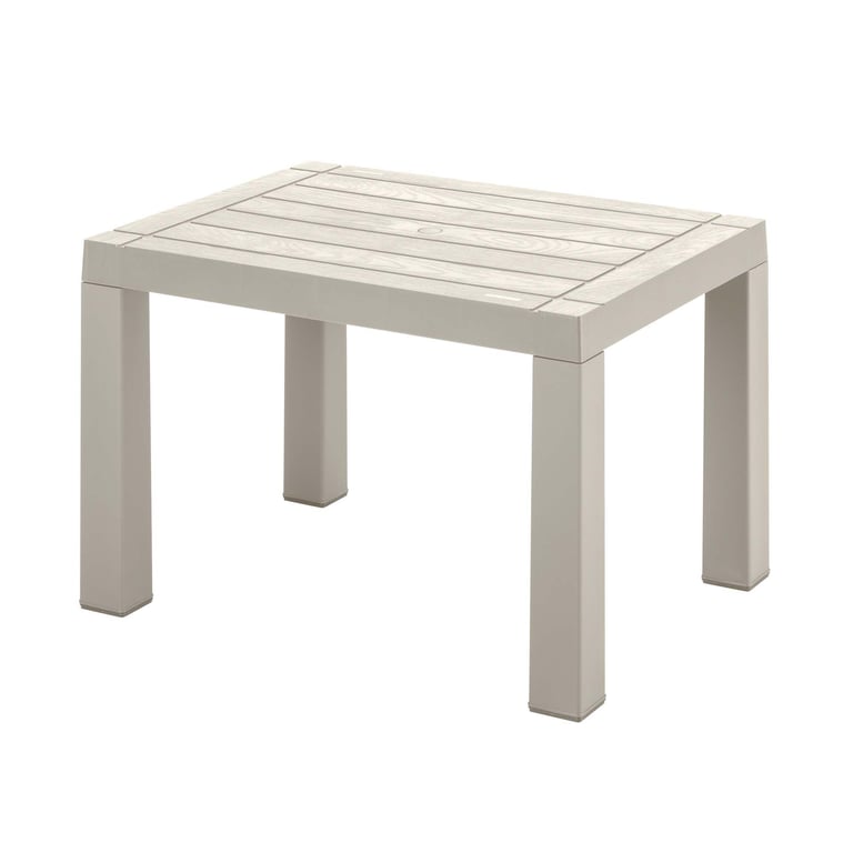 Mesa Plástica Rectangular 65x50x44cm Baru Taupe RIMAX | falabella.com