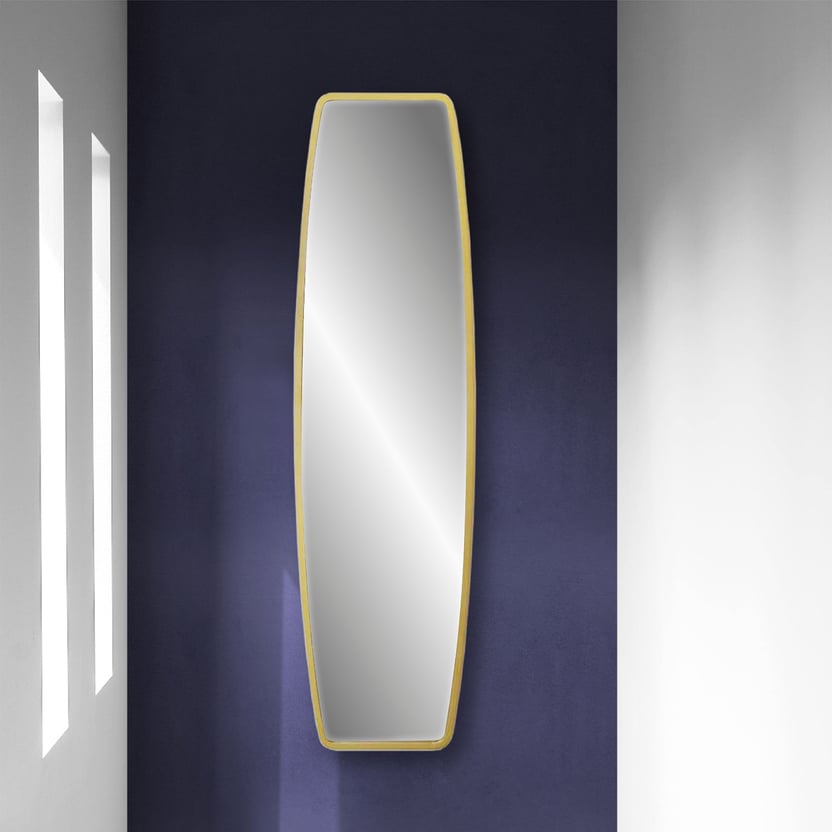 Espejo Semioval Vertical Dorado - Homecenter.com.co