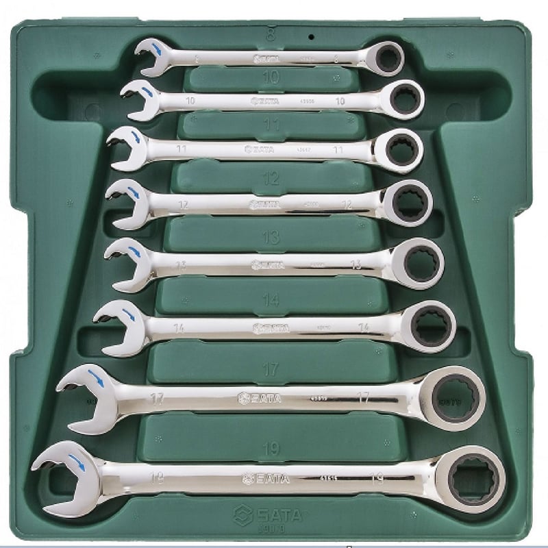 Juego de Llaves 8 Piezas Combinadas Speedy con Ratchet 8 - 19 mm Sata SATA | falabella.com