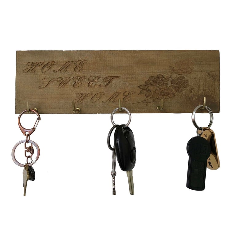 Portallaves Pared Madera Home 8x25 cm Vintage BANZAY | falabella.com
