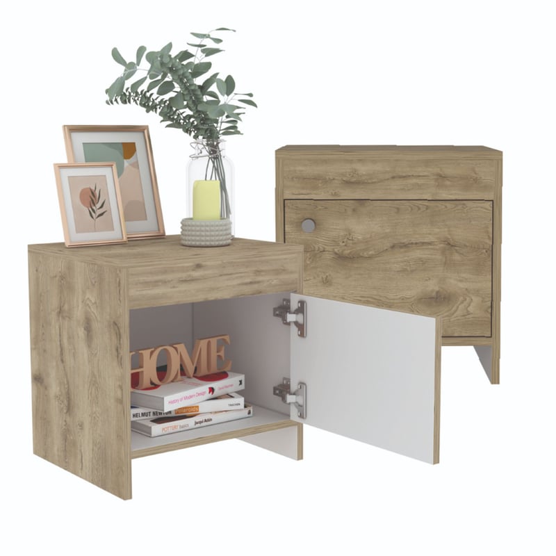 Setx2 Mesa De Noche Tutto Macadamia RTA DESIGN | falabella.com