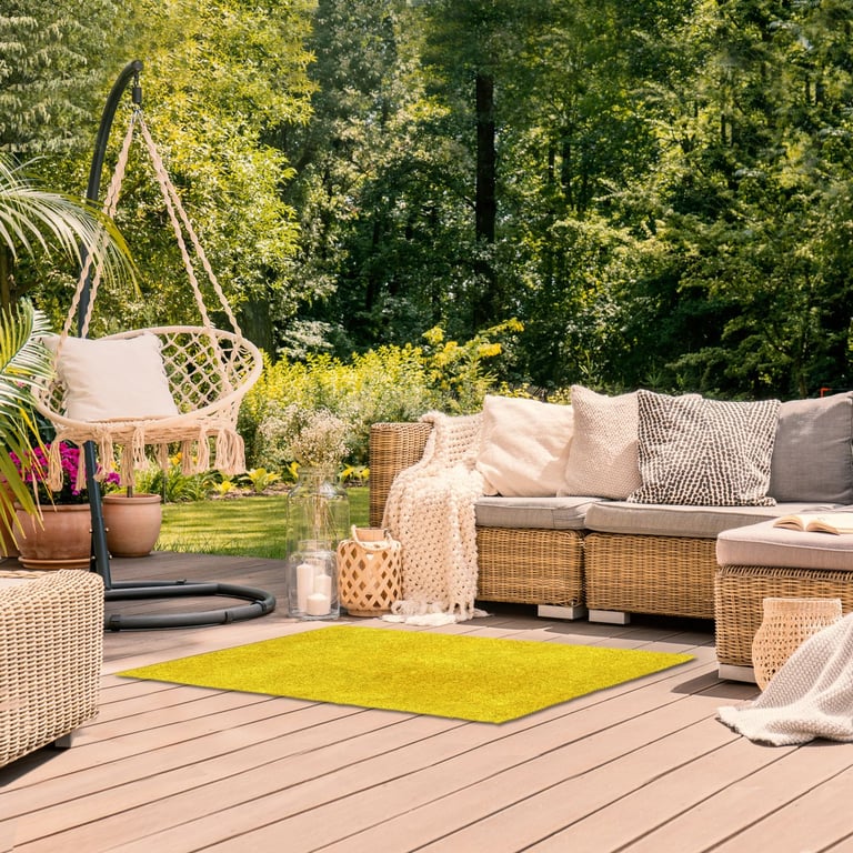 Pasto Grama Sintética Color Grass 2x2mt Espesor 20mm 750gr Amarillo ...