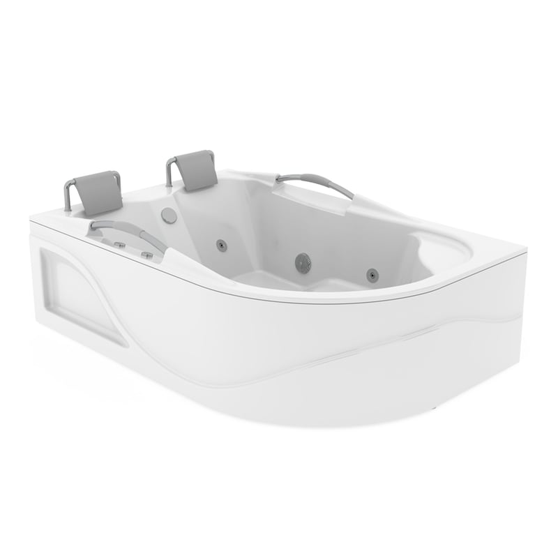 Jacuzzi Honolulu Blanca Básica Izquierda 181x123cm Con Mantenedor De ...