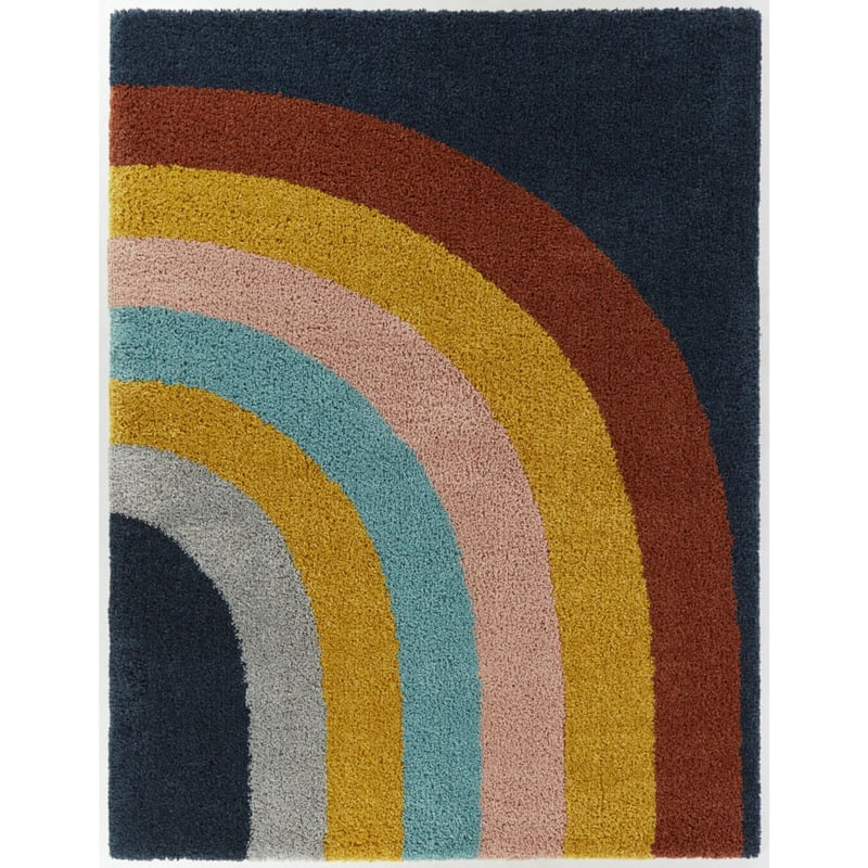 Tapete Amelia Color Azul de 133cm x 182cm BALTA | falabella.com