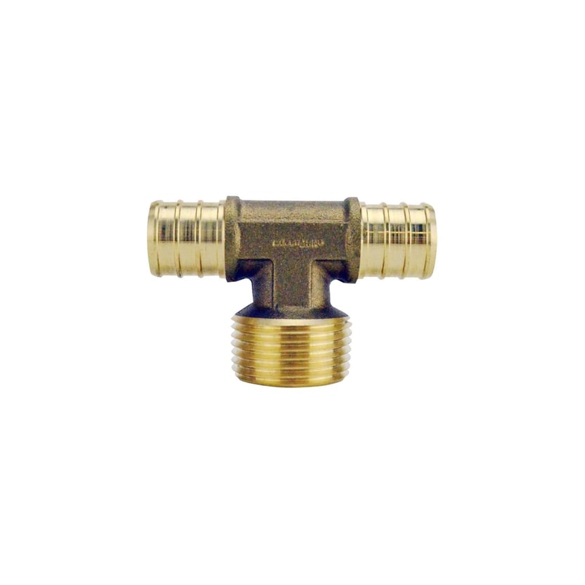 Conector en T Latón Pex Espiga X Rosca Macho 3/4 - Homecenter.com.co