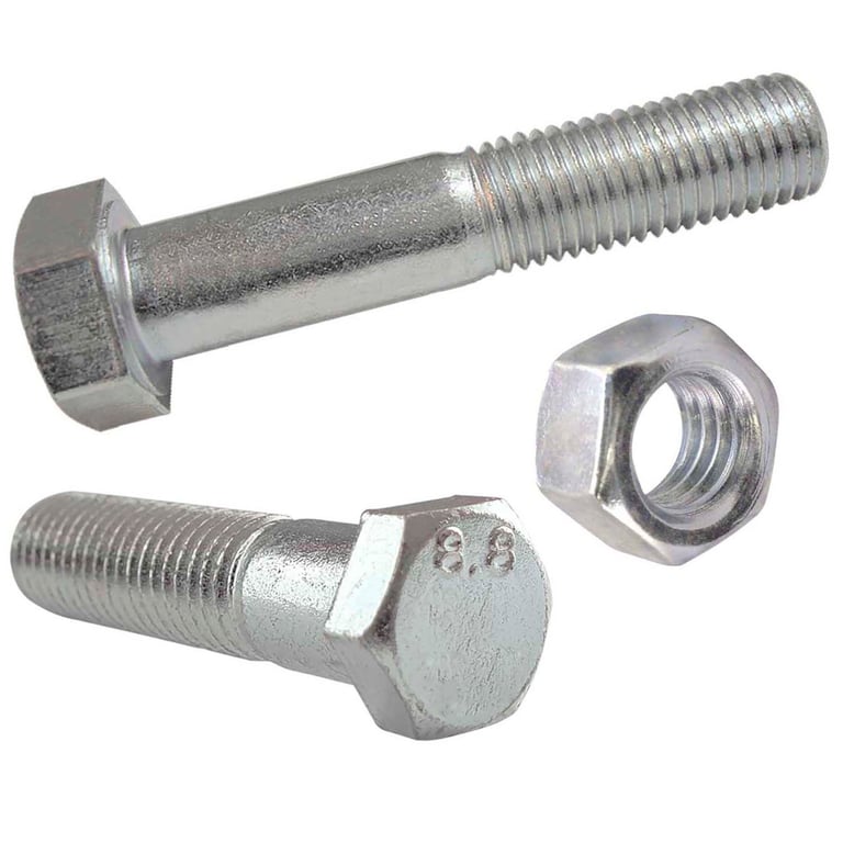 Perno Hexagonal G8.8 Con Tuerca M8X40 2 Unidades Fixser FIXSER ...