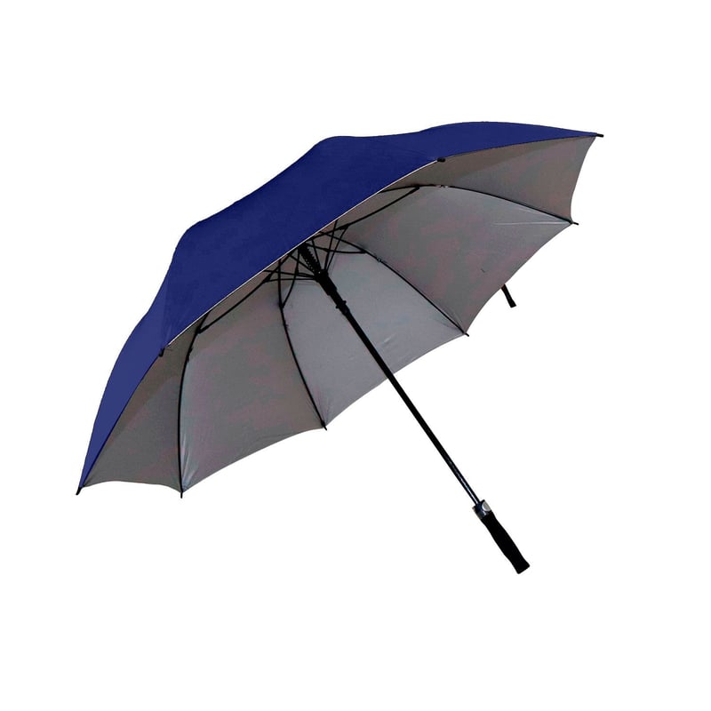 Sombrilla Larga Semi Automática Mango Antideslizable Azul YUMAR ...