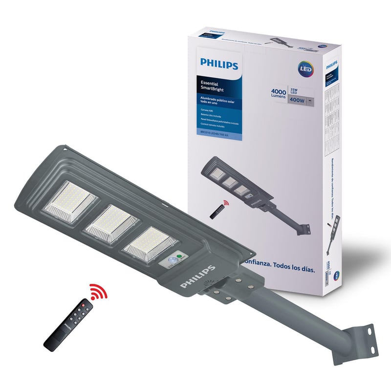 Reflector Solar Todo En Uno 4000 Lumenes Con Soporte PHILIPS ...