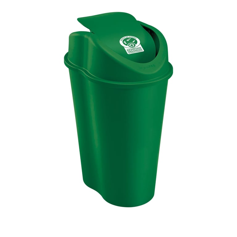 Caneca Plástica Style 50L Verde Orgánico Con Tapa Vaiven RIMAX ...