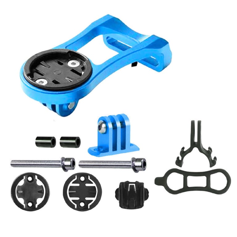 Soporte Ciclocomputadores Todos + Acoples Linterna y Cámara Azul ...