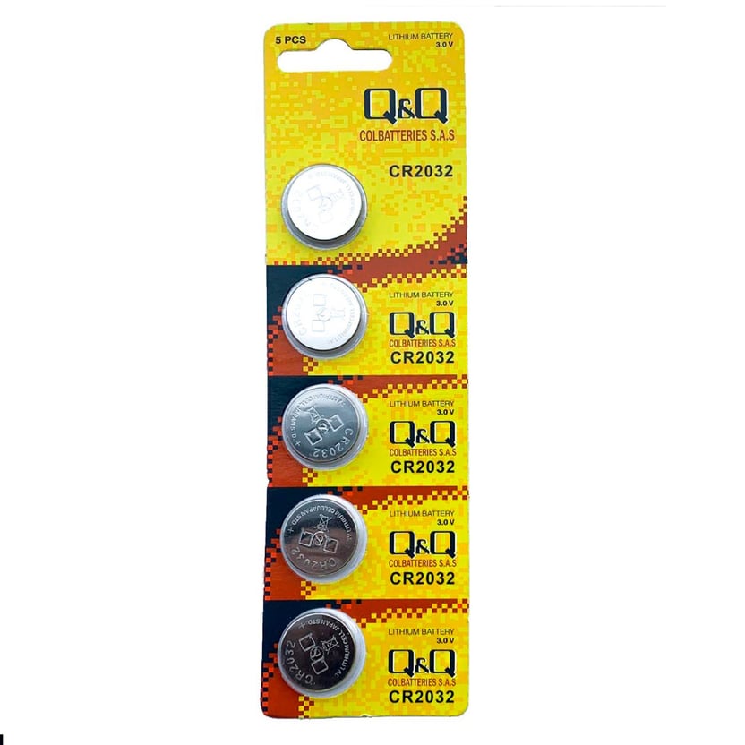 Batería Pila Cr2032 Original Litio 3V Pack x 5 - Homecenter.com.co