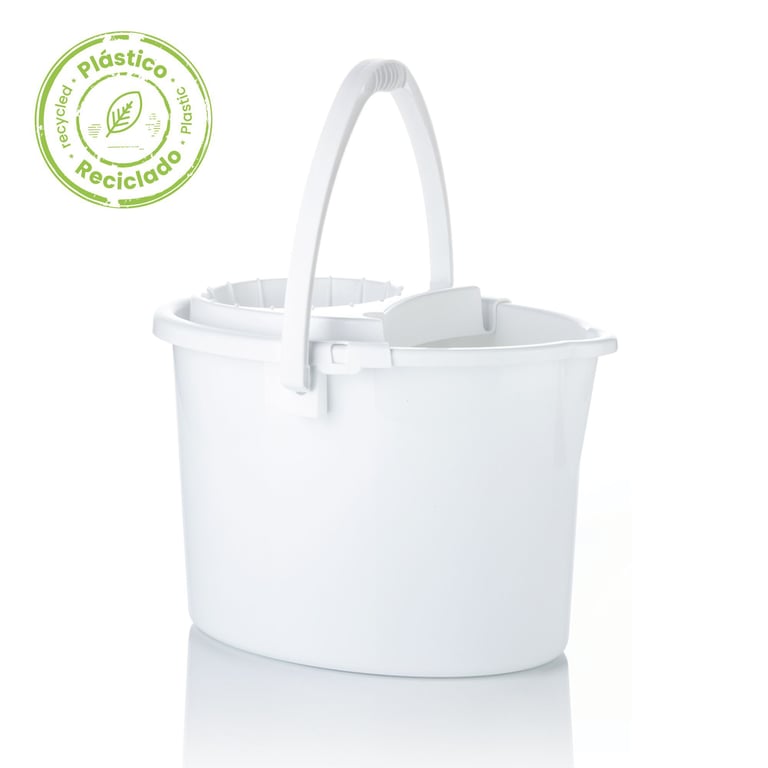 Balde Con Escurridor 12 Litros Blanco Ecológico ESTRA | falabella.com