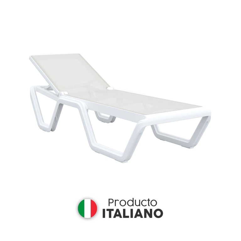 Asoleadora con Posiciones Plástico Vela Blanco BONNO | falabella.com