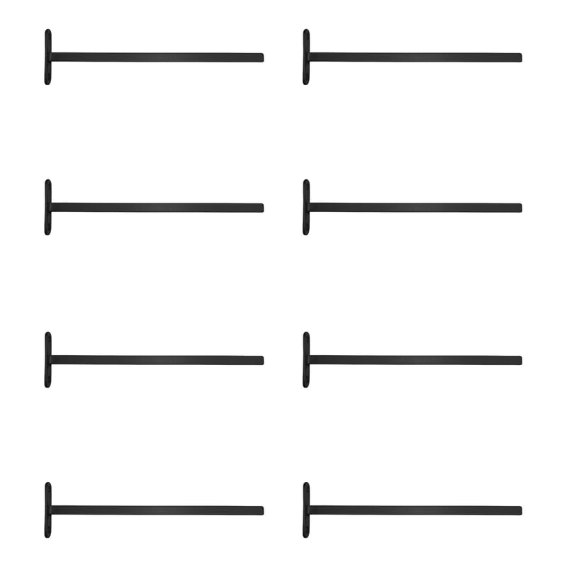 Combo X8 Soportes Loft 23 cm Negro | falabella.com