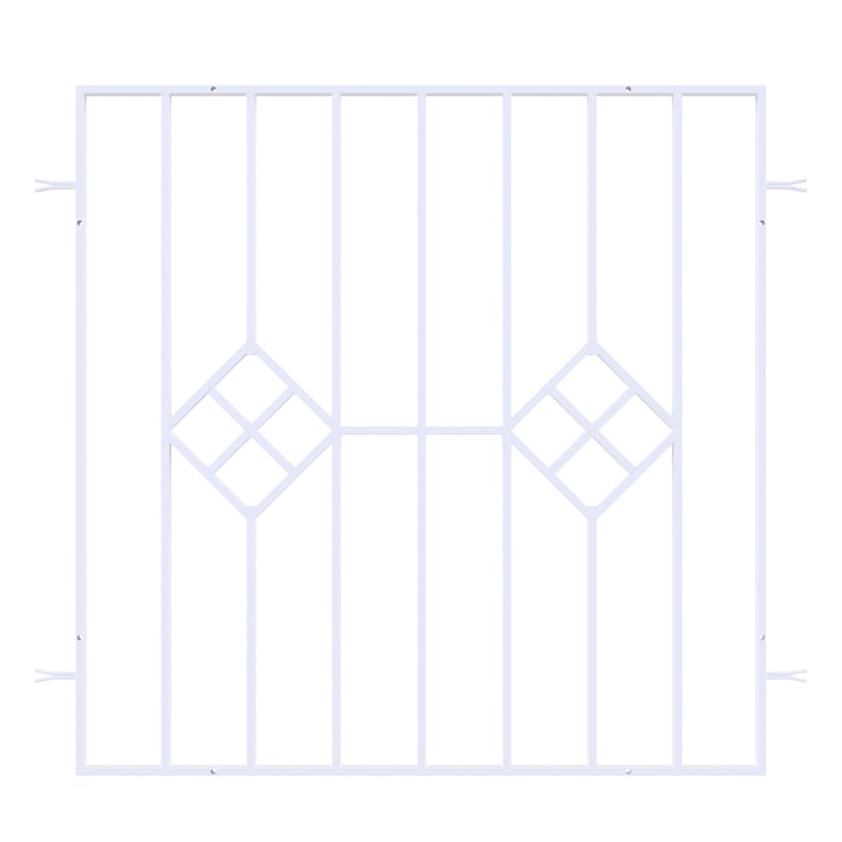 Reja Rombo 100 X 100 cm Blanca | falabella.com