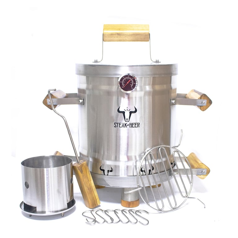 Barril Asador Acero Inoxidable 430 Mini Eco 50x30 Cm STEAK AND BEER ...