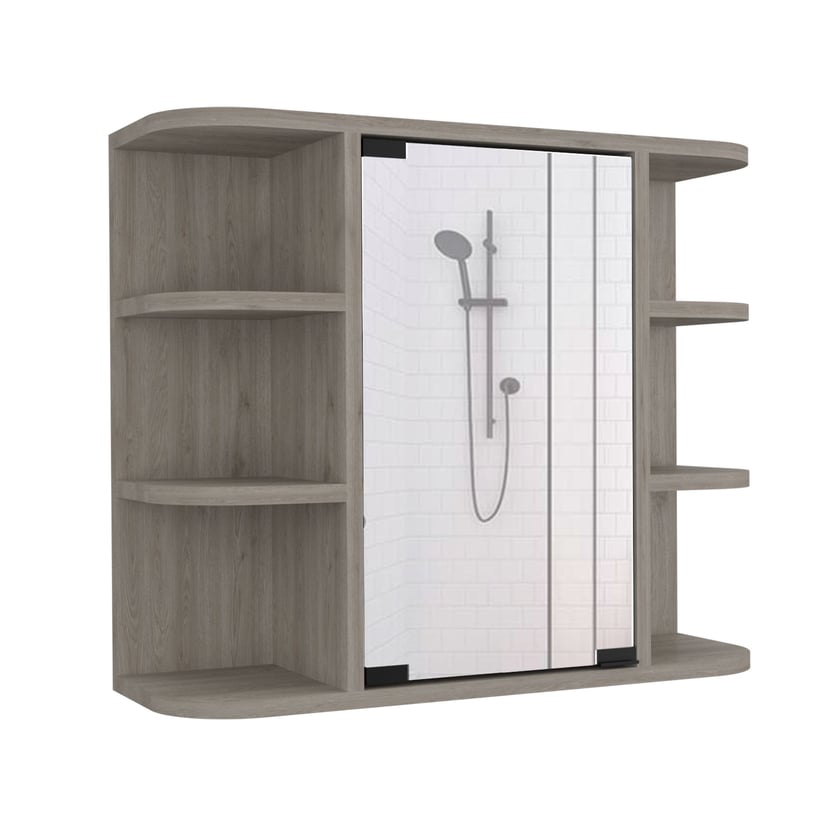 Gabinete de Baño Milan 50 x 60 Rta Ceniza - Homecenter.com.co