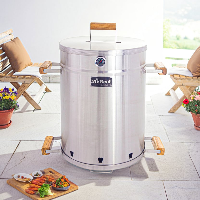 Barril Asador Acero Inoxidable 430 Grande Eco 76X45Cm Mr Beef ...