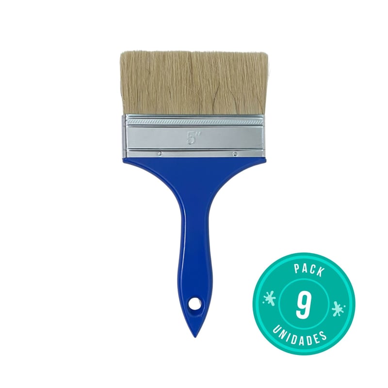 Brocha Semi-economica1 - 5pg Paq x 9 Unidades KROM | falabella.com
