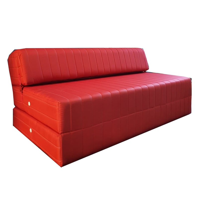 Sofá Cama Plegable 70x190x22 Tela Impermeable Rojo PACIFIC DREAM ...