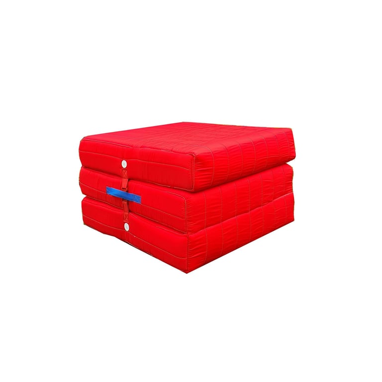 Puff Cama Plegable 60x180x22 Tela Impermeable Rojo PACIFIC DREAM ...