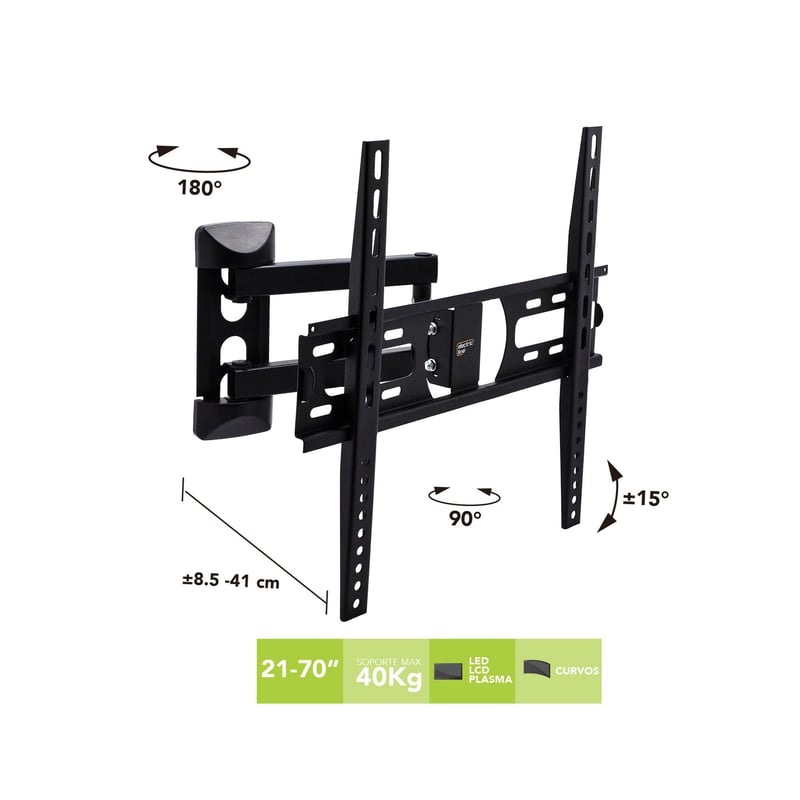 Soporte TV Ajustable de Pared Doble Brazo de 21-70" pulgadas ELECTRIC LINE | falabella.com