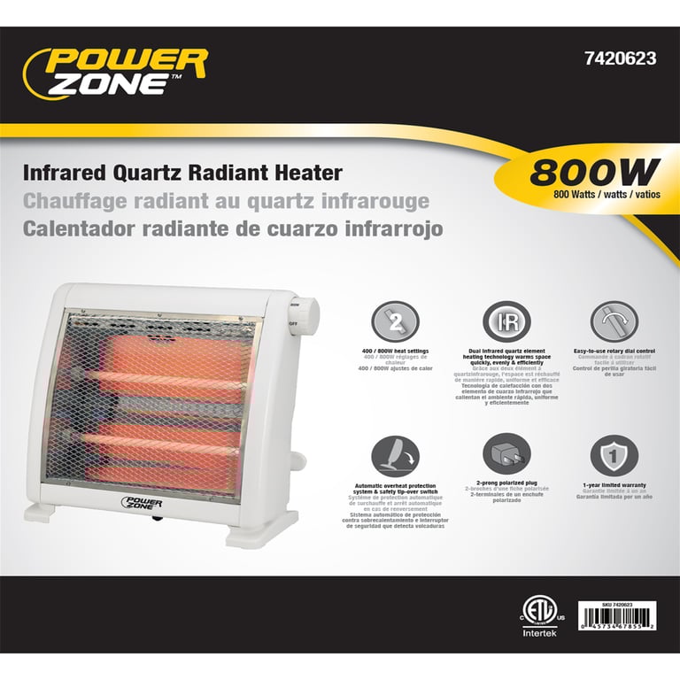 Radiador de Calor Infrarrojo de Cuarzo POWERZONE | falabella.com