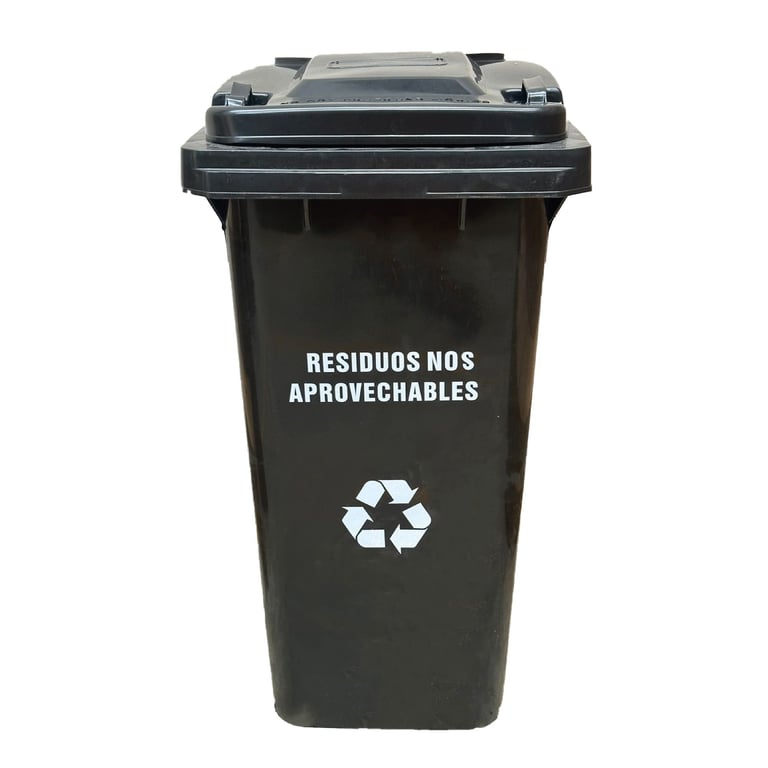 Contenedor de Basura Negro de 240 Litros Triple Clean TRIPLE CLEAN ...