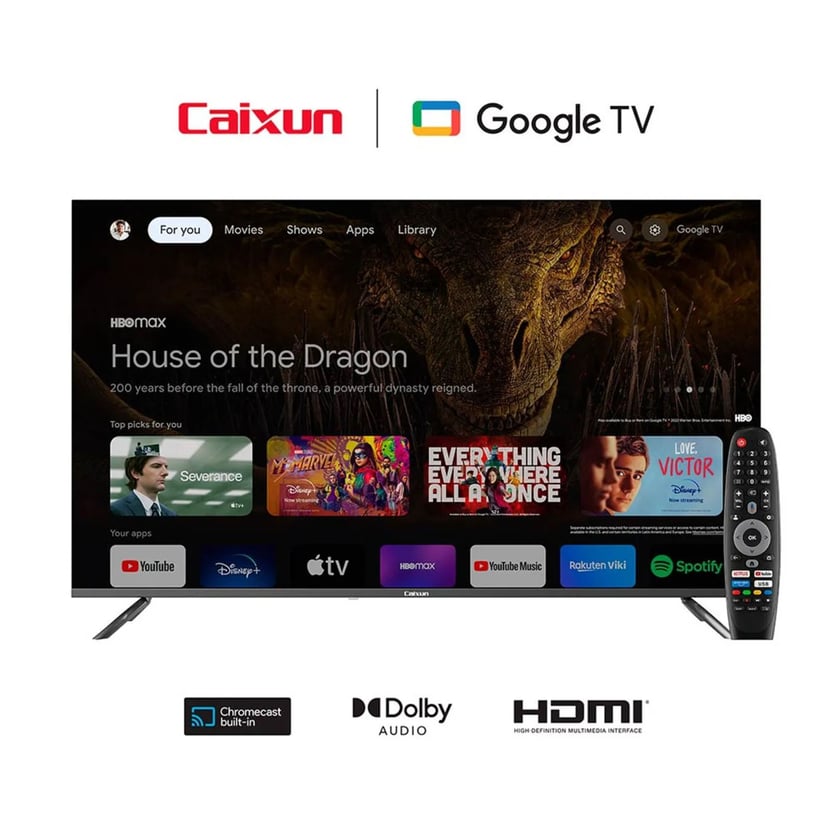 Televisor Caixun 55" Uhd Smart Led Google Tv | C55vaug - Homecenter.com.co