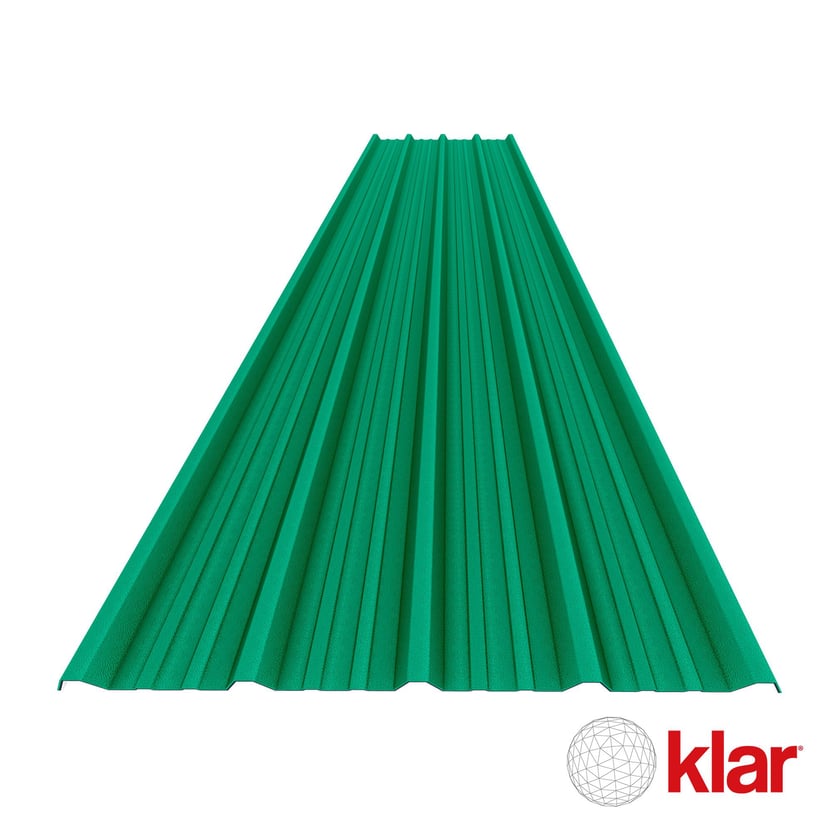Teja Verde 11.8 X 1.07m 2mm Cresta Alta Upvc - Homecenter.com.co