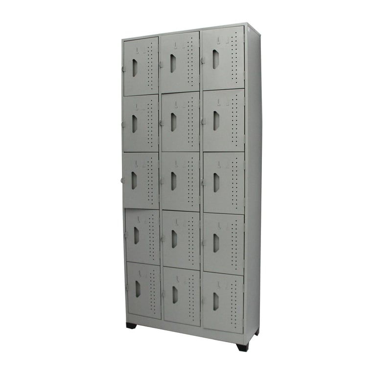 Locker 15 Puestos Gris Agatha Peso Máximo Soportado 80 kg | falabella.com