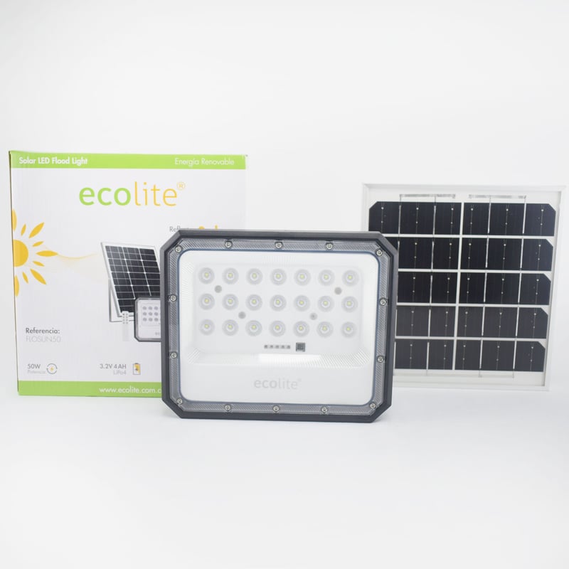 Reflector Solar Led Ip65 50w 6500k ECOLITE | falabella.com
