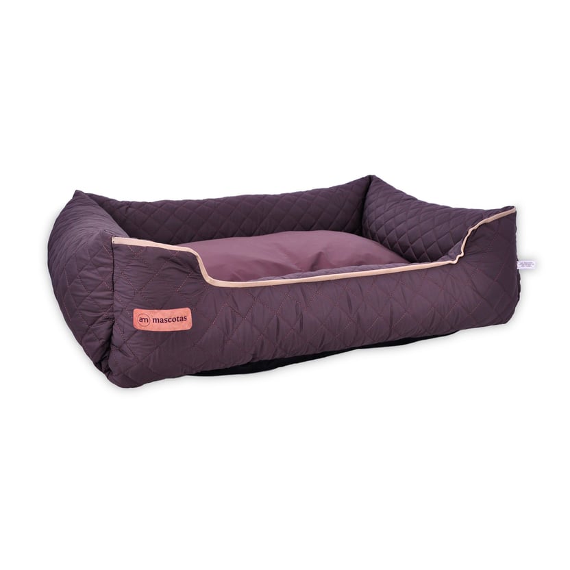 Cama Para Perro Acolchada 82x64x22 cm Grande (Incluye Comedero ...