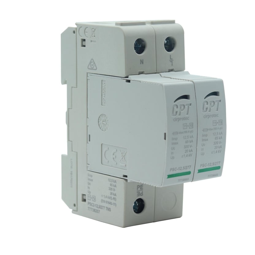 DPS Tipo 1+2 2p 480v 12.5ka Cirprotec Psc2-12.5/277 Tns - Homecenter.com.co