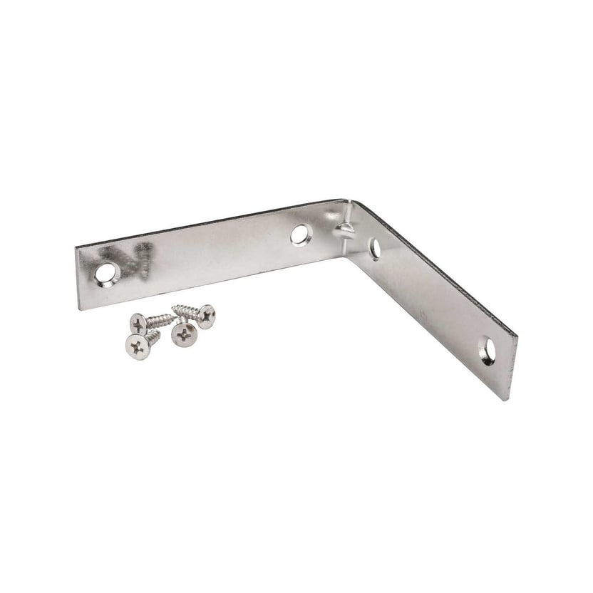 Juego de 12 Piezas de Soporte En Ángulo L de Hierro 4" - Homecenter.com.co