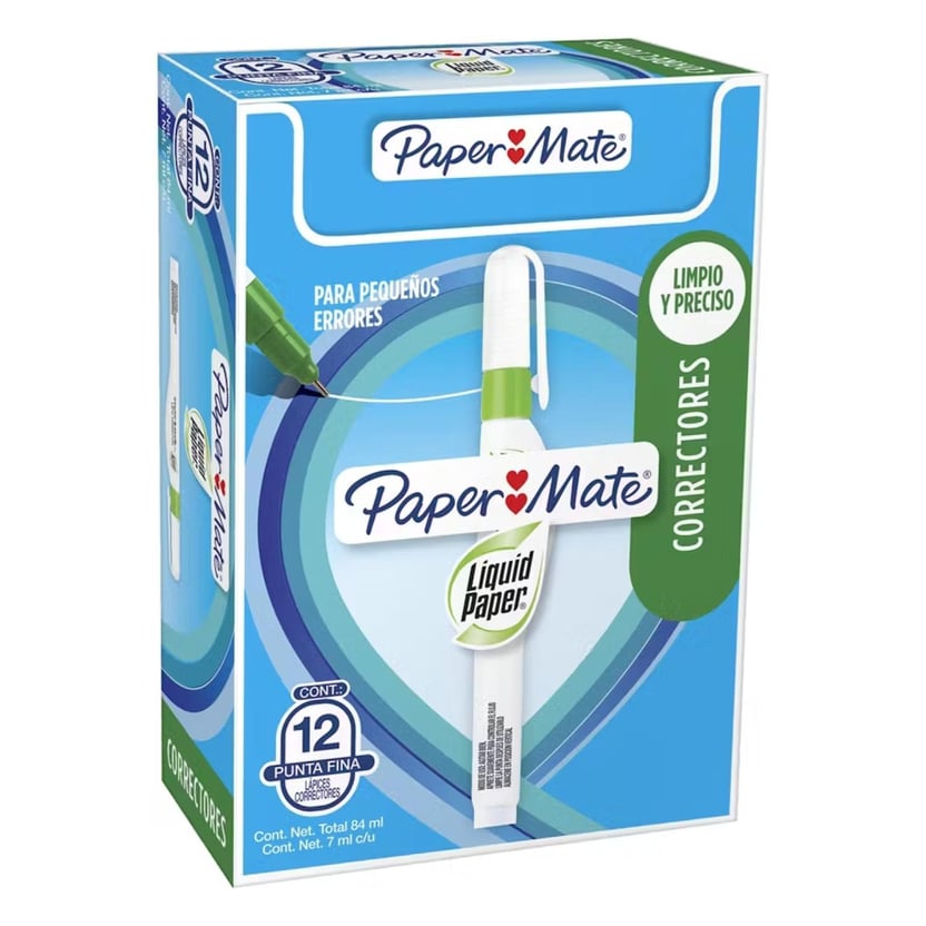 Lápiz Corrector Liquid Paper Set X 12 Unidades - Homecenter.com.co