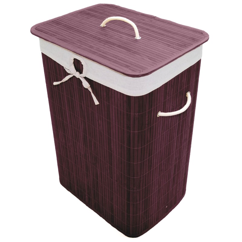 Cesto de Ropa Rectangular Bambú JUST HOME COLLECTION | falabella.com