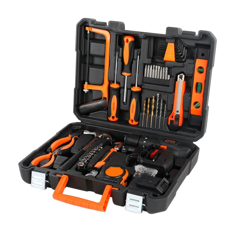 Kit Taladro Percutor Inalámbrico 3/8 Pulgadas 12v Con 44 Accesorios ...