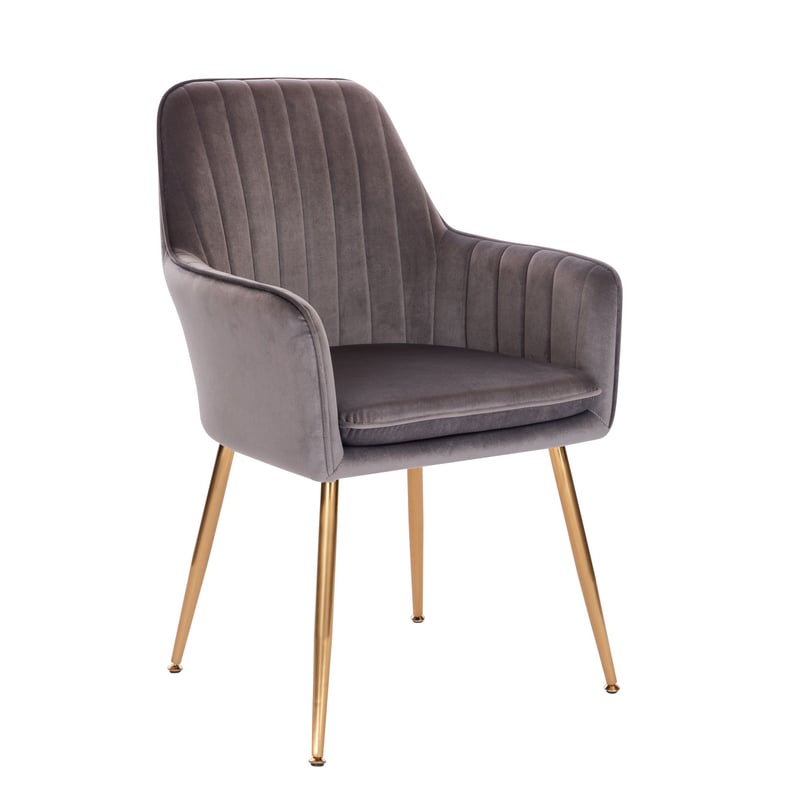 Silla Jaca Velvet Gris JUST HOME COLLECTION | falabella.com