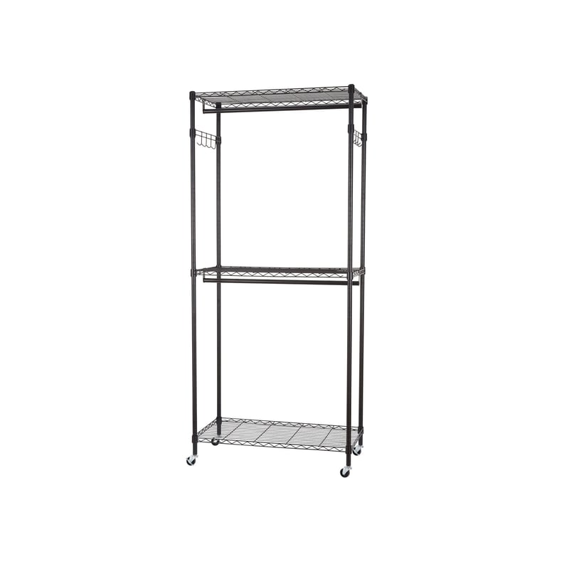 Estante Metal 3 Niveles con Ruedas Negro JUST HOME COLLECTION ...