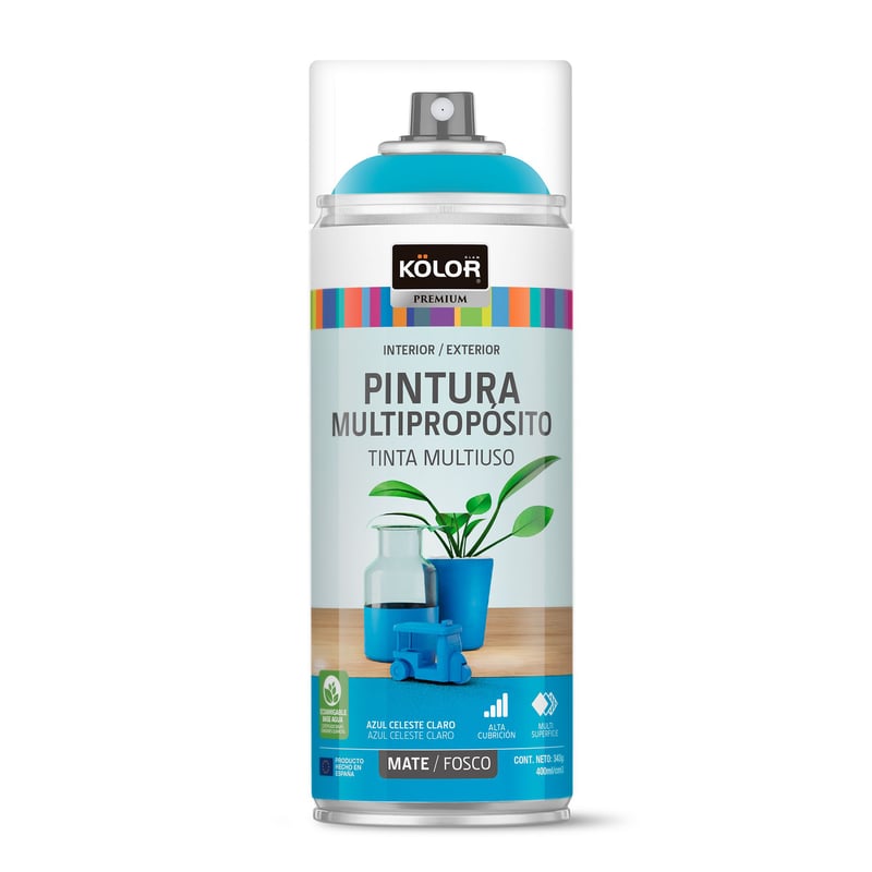 Aerosol Celeste Mate 400 ml KOLOR | falabella.com